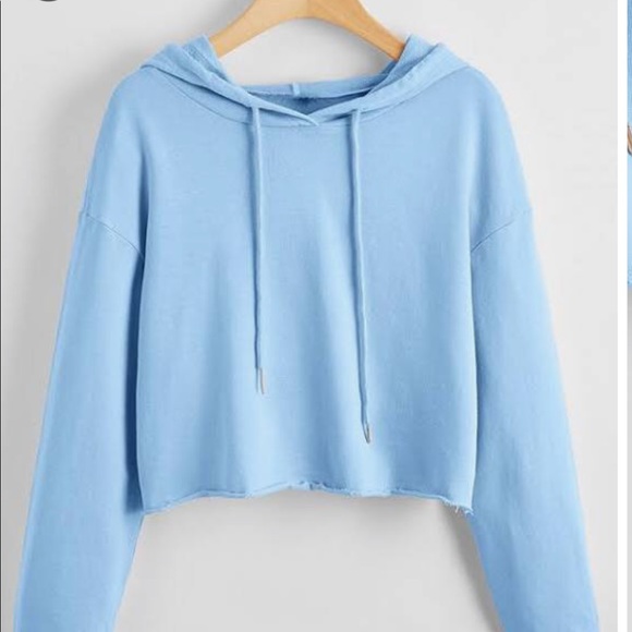 PrettyLittleThing | Tops | Pretty Little Thing Basic Baby Blue Crop ...